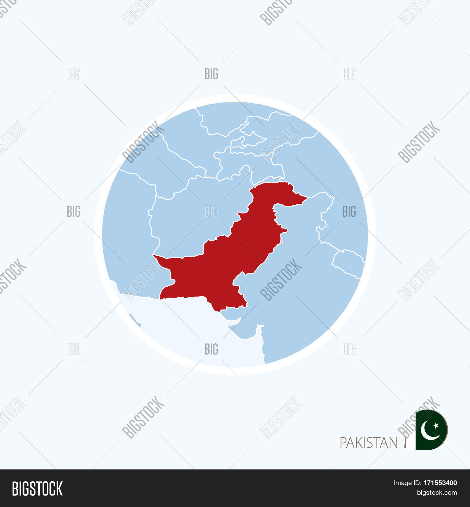 Map Icon Pakistan. Vector & Photo (Free Trial) | Bigstock