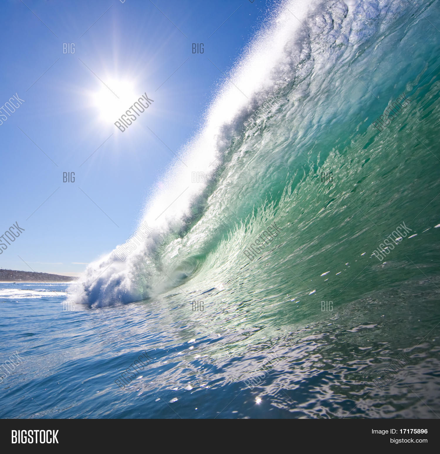 Big Blue Wave Sun Image & Photo (Free Trial) | Bigstock