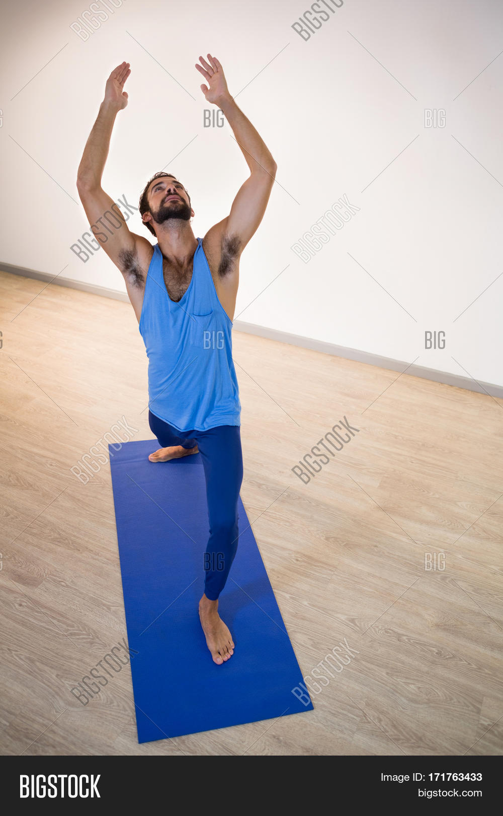 Man Doing Warrior Pose Image & Photo (Free Trial) | Bigstock