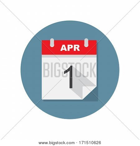 Apr 1 Calendar Icon. Vector & Photo (Free Trial) | Bigstock