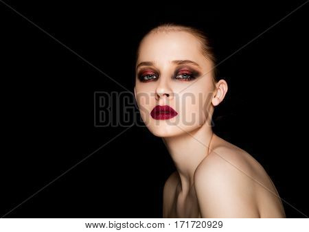 Beauty Portrait Red Image & Photo (Free Trial) | Bigstock
