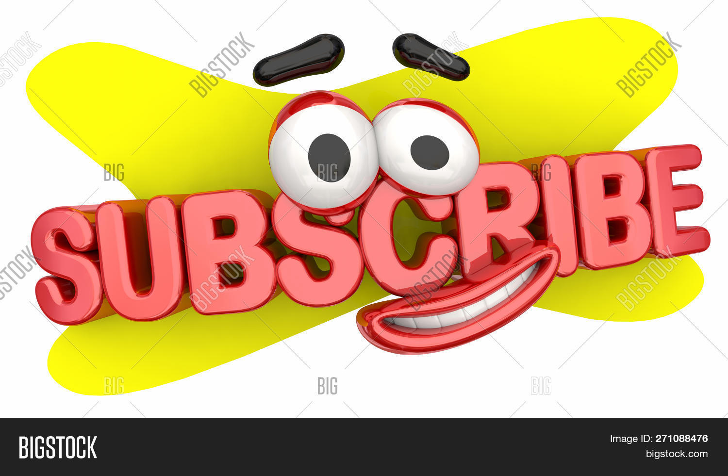 Subscribe Cartoon Face Image & Photo (Free Trial) | Bigstock