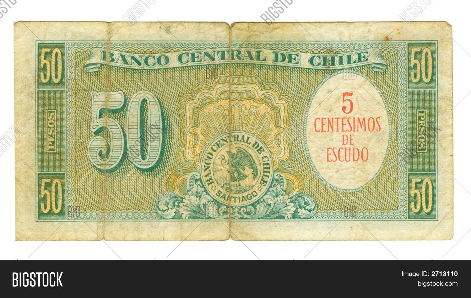 50 Peso Bill Chile Image & Photo (Free Trial) | Bigstock