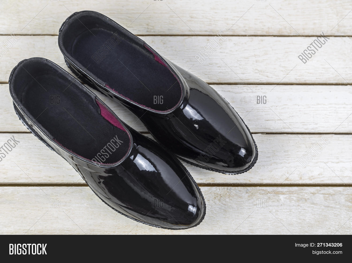 Black Rubber Galoshes Image & Photo (Free Trial) | Bigstock