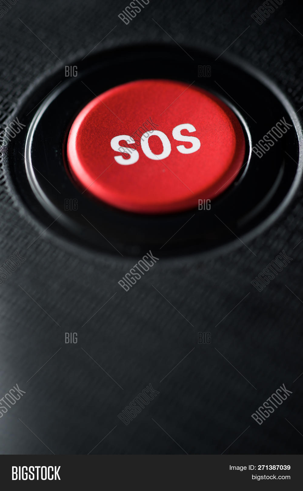 SOS Button On Image & Photo (Free Trial) | Bigstock
