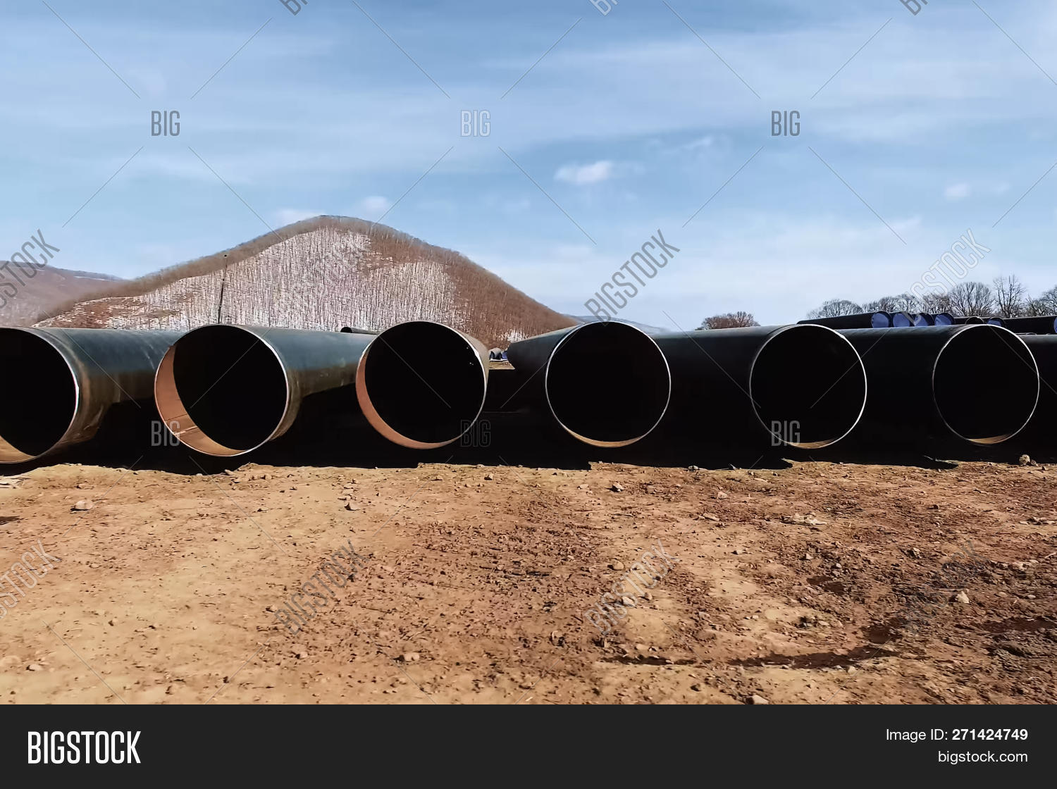 Pipes Gas Pipeline, Image & Photo (Free Trial) | Bigstock