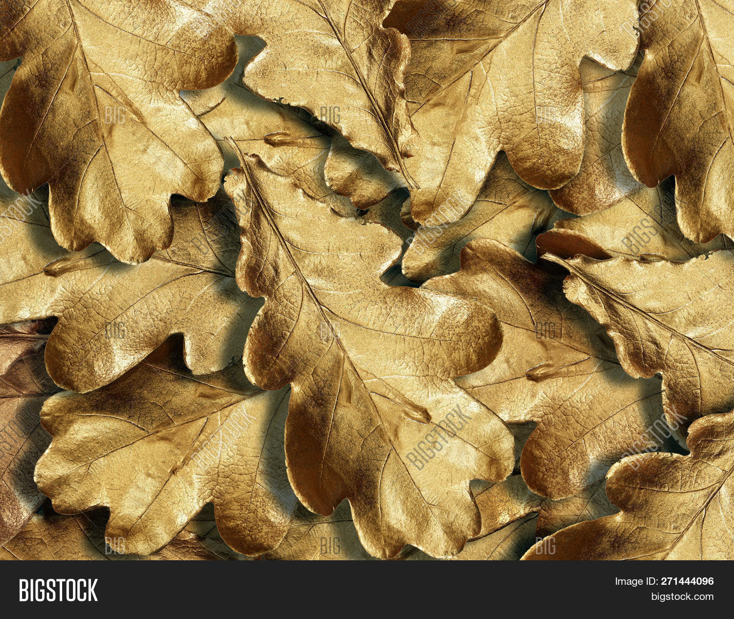 Shiny Gold Leaves Image & Photo (Free Trial) | Bigstock