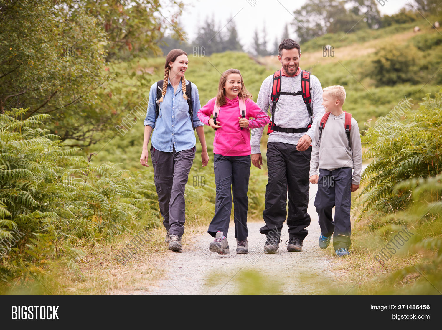 Young Family Walking Image & Photo (Free Trial) | Bigstock