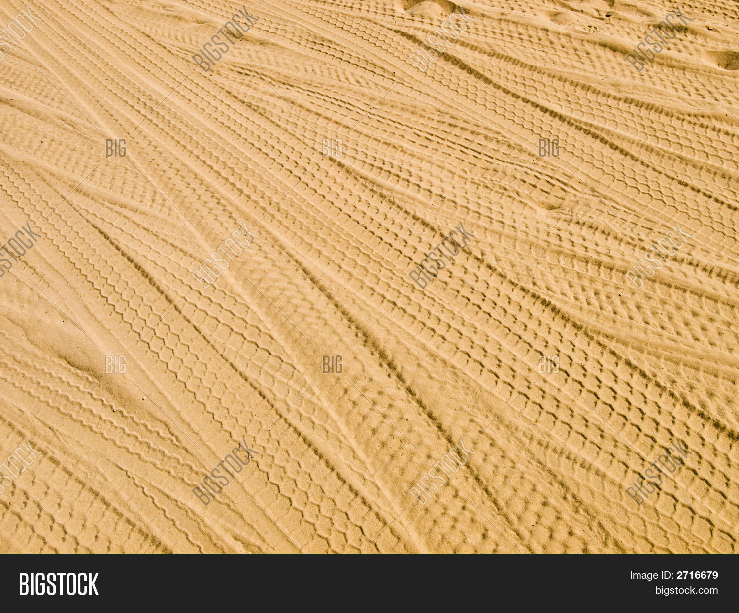 Desert Tire Tracks Image & Photo (Free Trial) | Bigstock