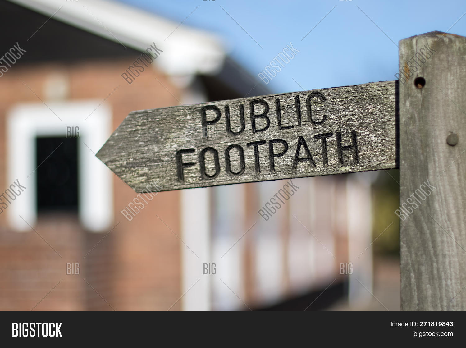 Public Footpath Sign. Image & Photo (Free Trial) | Bigstock