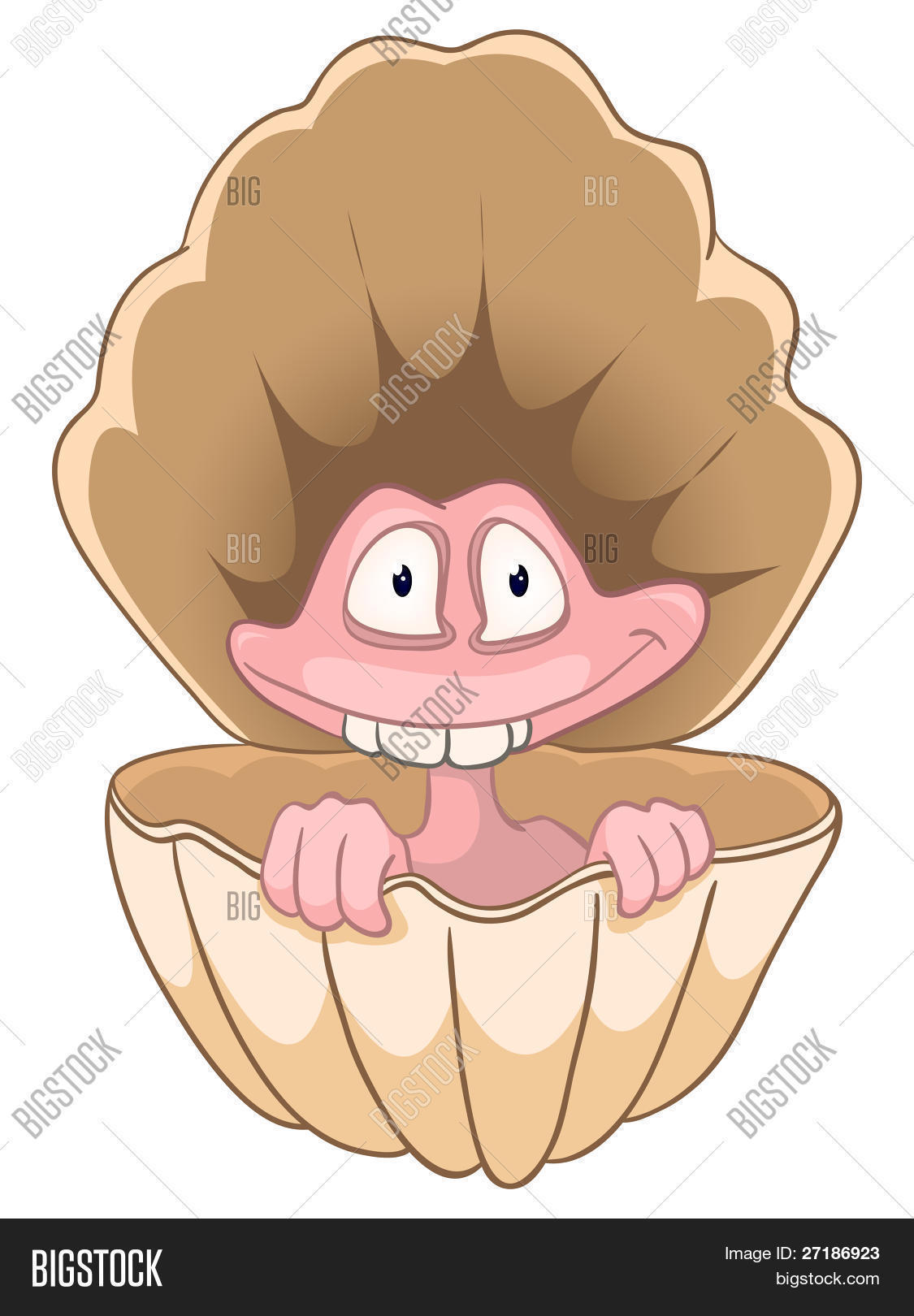Cartoon Mussel Vector & Photo (Free Trial) | Bigstock