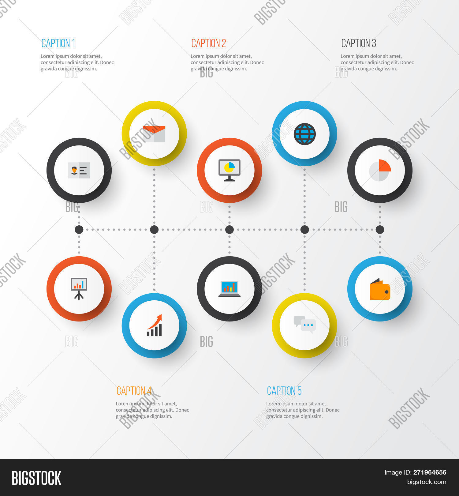 Trade Icons Flat Style Image & Photo (Free Trial) | Bigstock