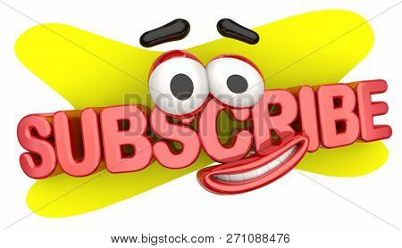 Subscribe Cartoon Face Image & Photo (Free Trial) | Bigstock