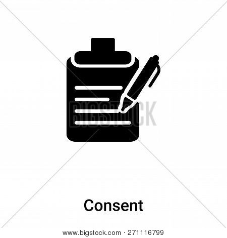 Consent Icon Trendy Vector & Photo (Free Trial) | Bigstock