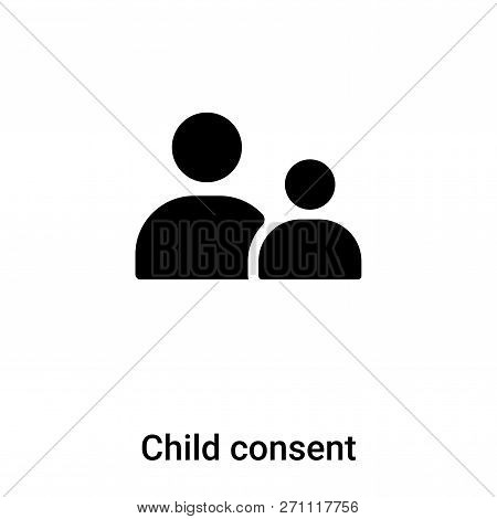 Child Consent Icon Vector & Photo (Free Trial) | Bigstock