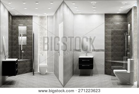 3d Room Bathroom Images, Illustrations & Vectors (Free) - Bigstock