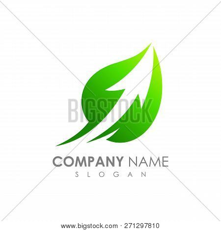 Leaf Arrow Logo Vector & Photo (Free Trial) | Bigstock