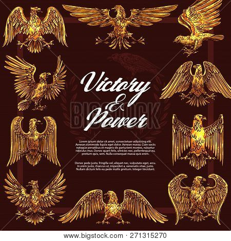 Eagle Hawk Heraldic Vector & Photo (Free Trial) | Bigstock
