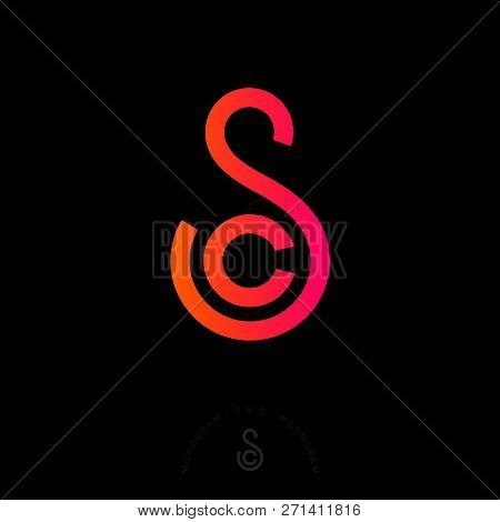 S, C Letters. S C Vector & Photo (Free Trial) | Bigstock