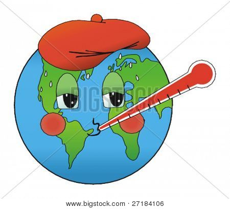 Sick Earth Due Global Vector & Photo (Free Trial) | Bigstock