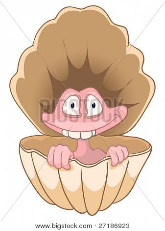 Cartoon Mussel Vector & Photo (Free Trial) | Bigstock