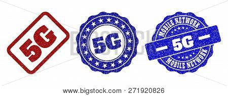 5g Grunge Stamp Seals Vector & Photo (Free Trial) | Bigstock