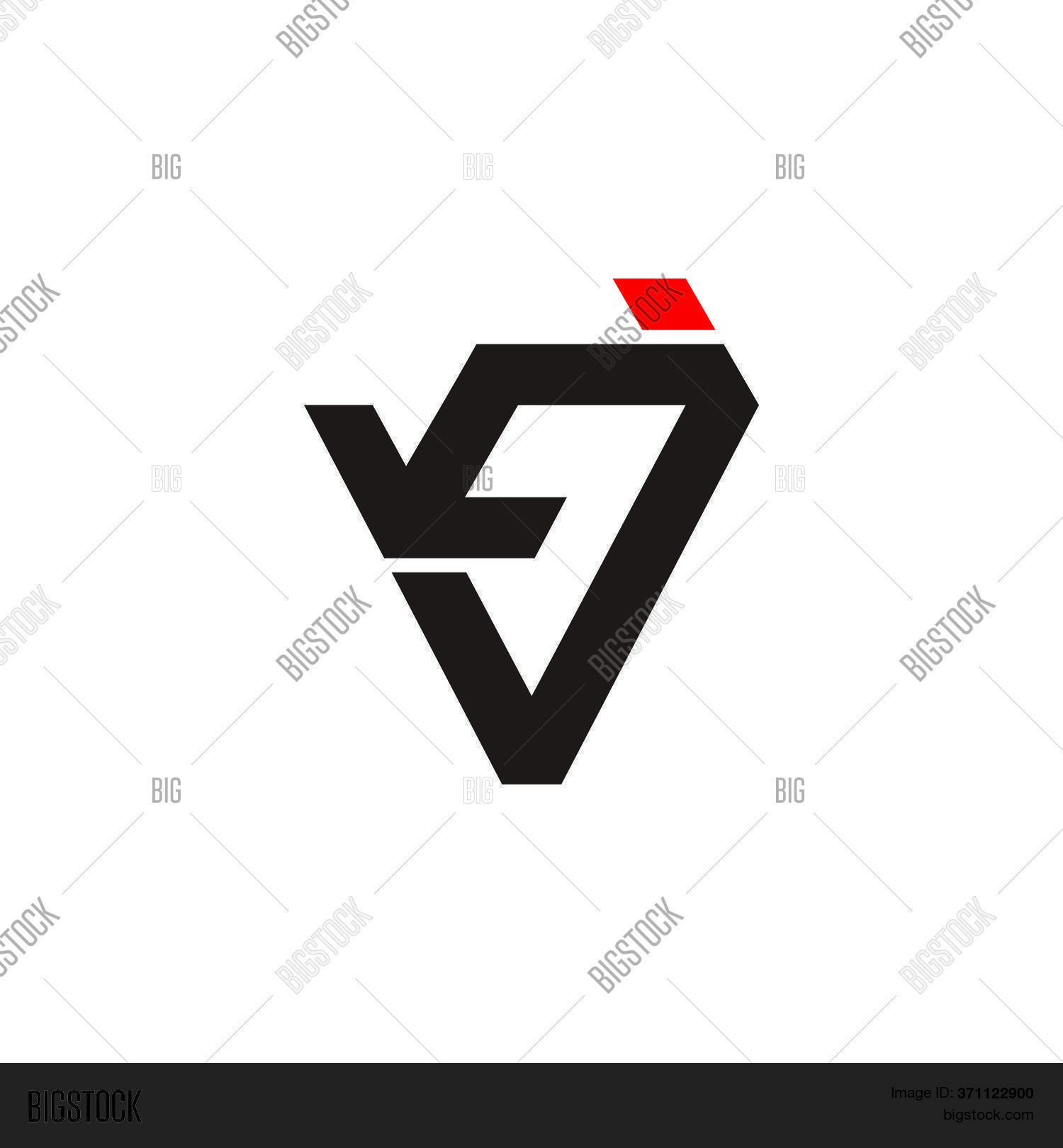 Letter Vj Triangle Vector & Photo (Free Trial) | Bigstock