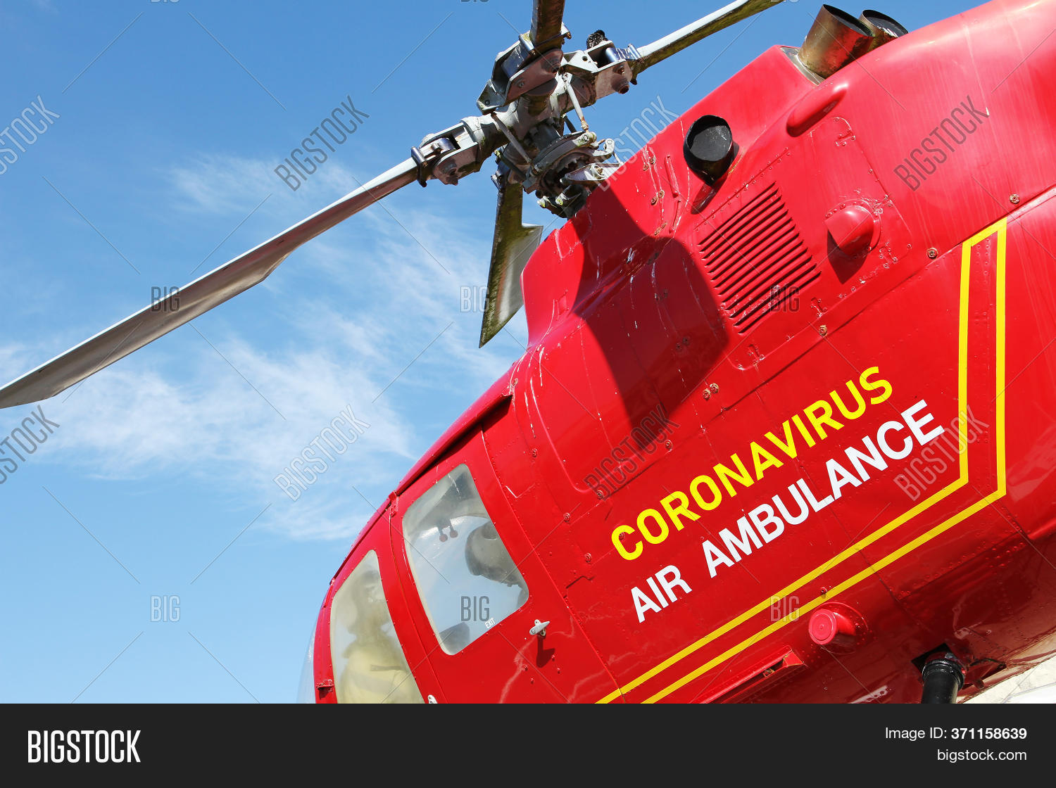 Red Helicopter Air Image & Photo (Free Trial) | Bigstock