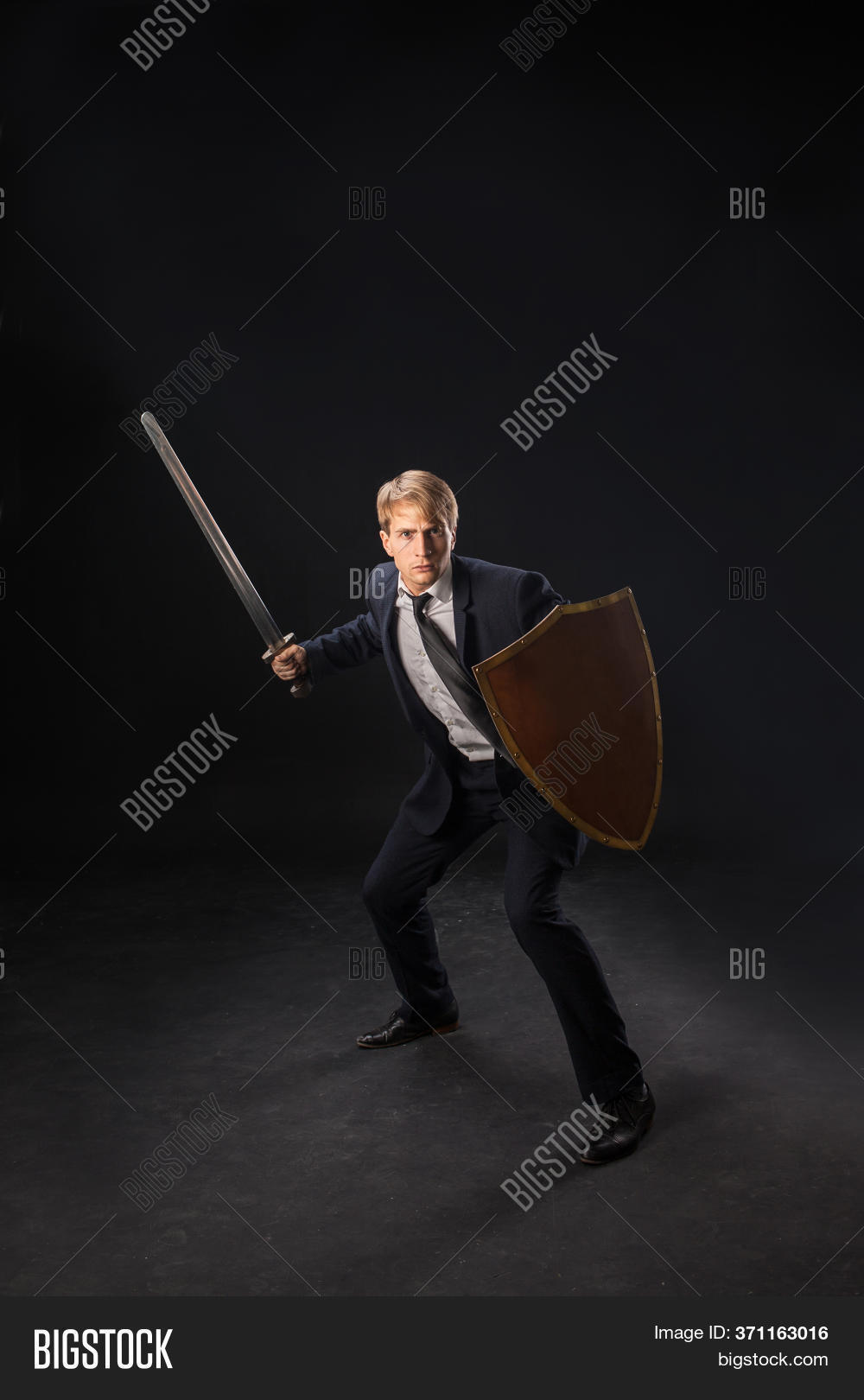 Manager Shield Sword Image & Photo (Free Trial) | Bigstock