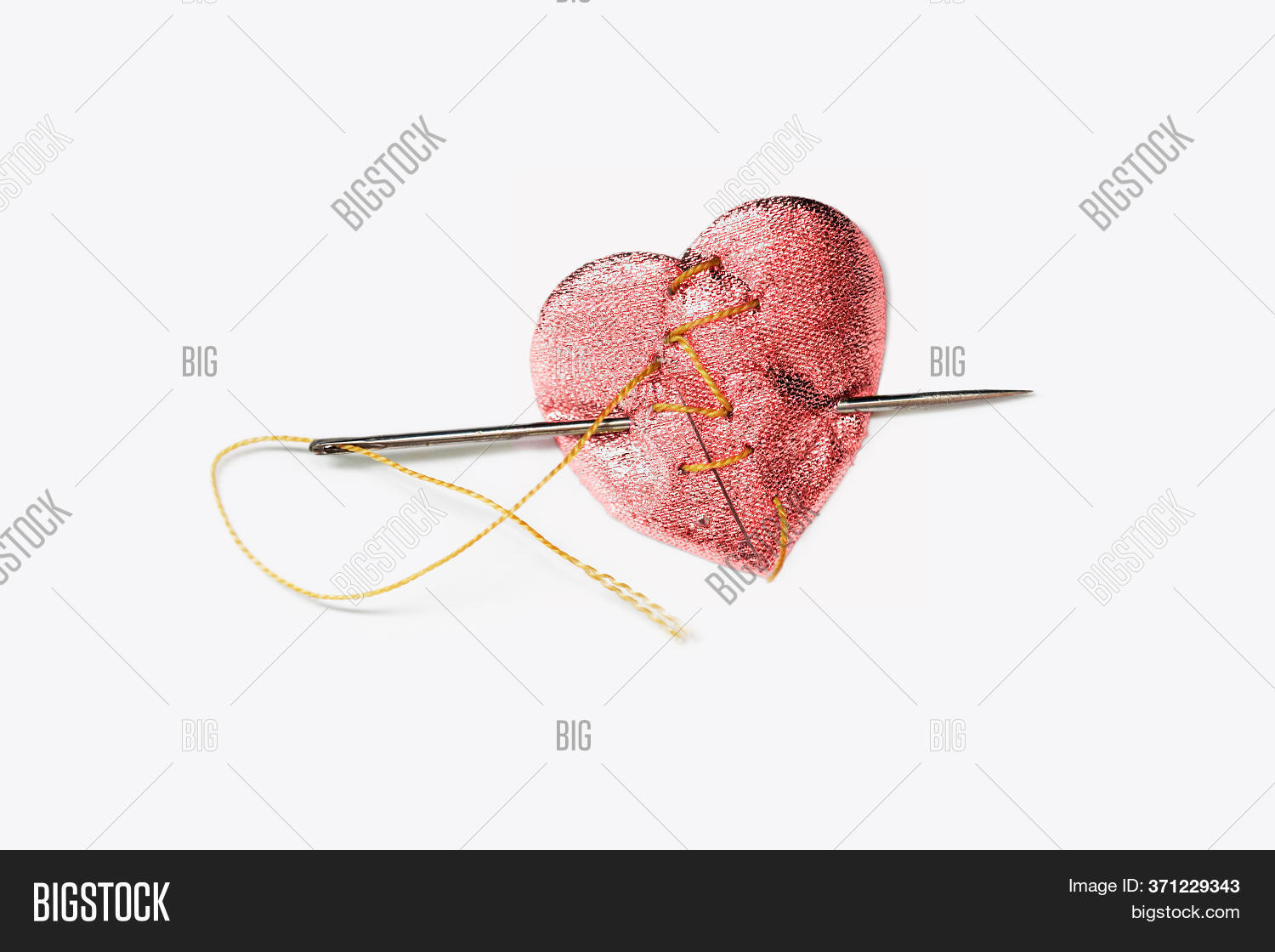 Broken Heart Stitched Image & Photo (Free Trial) | Bigstock