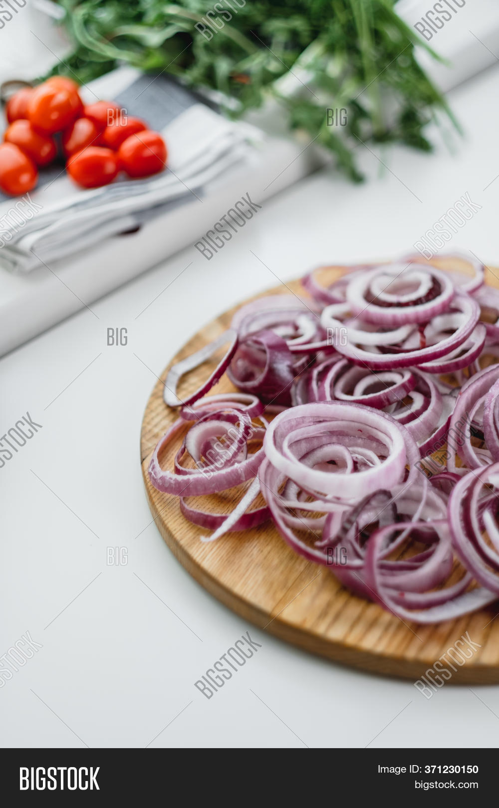 Red Onion Rings On Image & Photo (Free Trial) | Bigstock