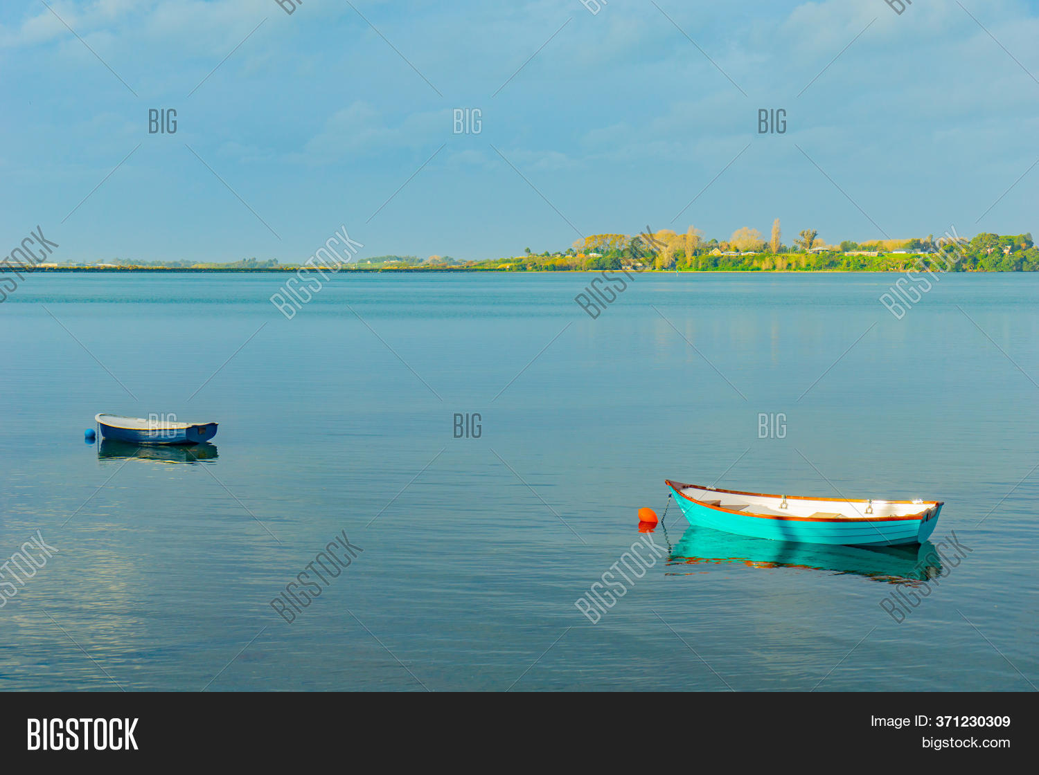 Two Dinghies Floating Image & Photo (Free Trial) | Bigstock