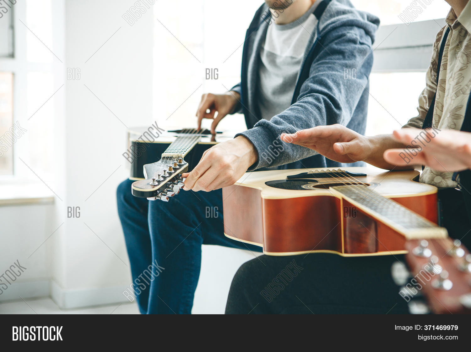 Learning Play Guitar. Image & Photo (Free Trial) | Bigstock