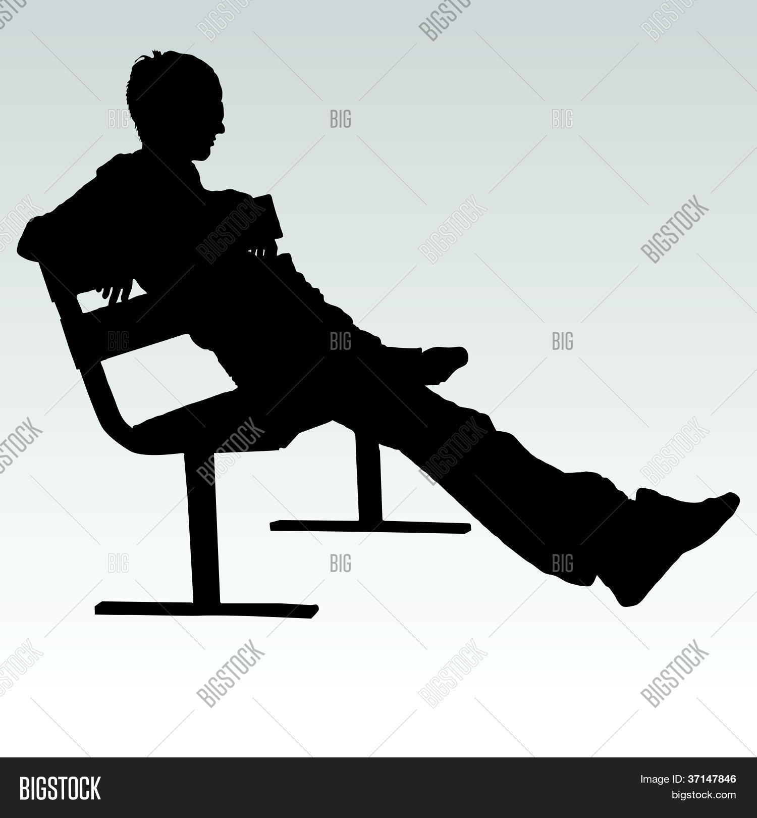 Man Sitting On Bench Vector & Photo (Free Trial) | Bigstock