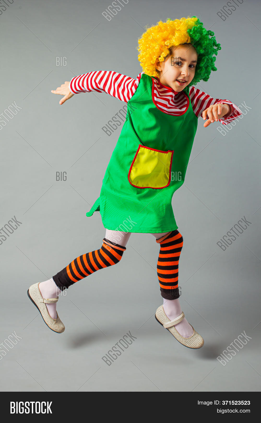 Cute Kid Clown Costume Image & Photo (Free Trial) | Bigstock