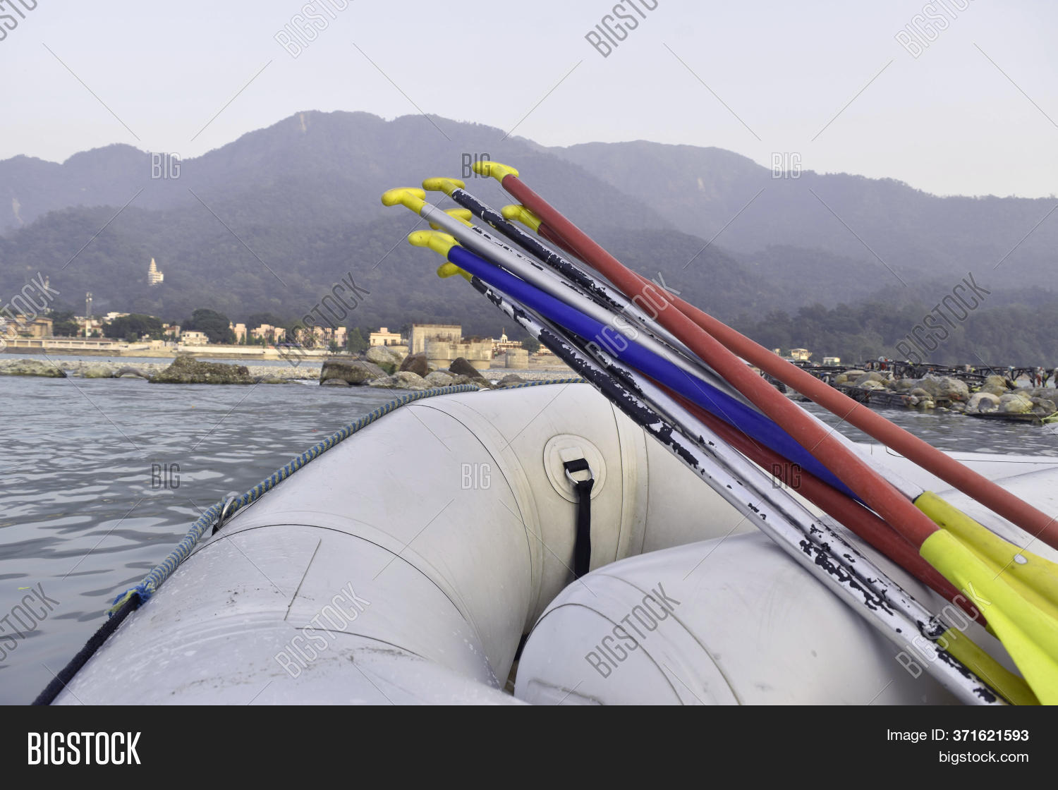 Empty Rafting Boat On Image & Photo (Free Trial) | Bigstock