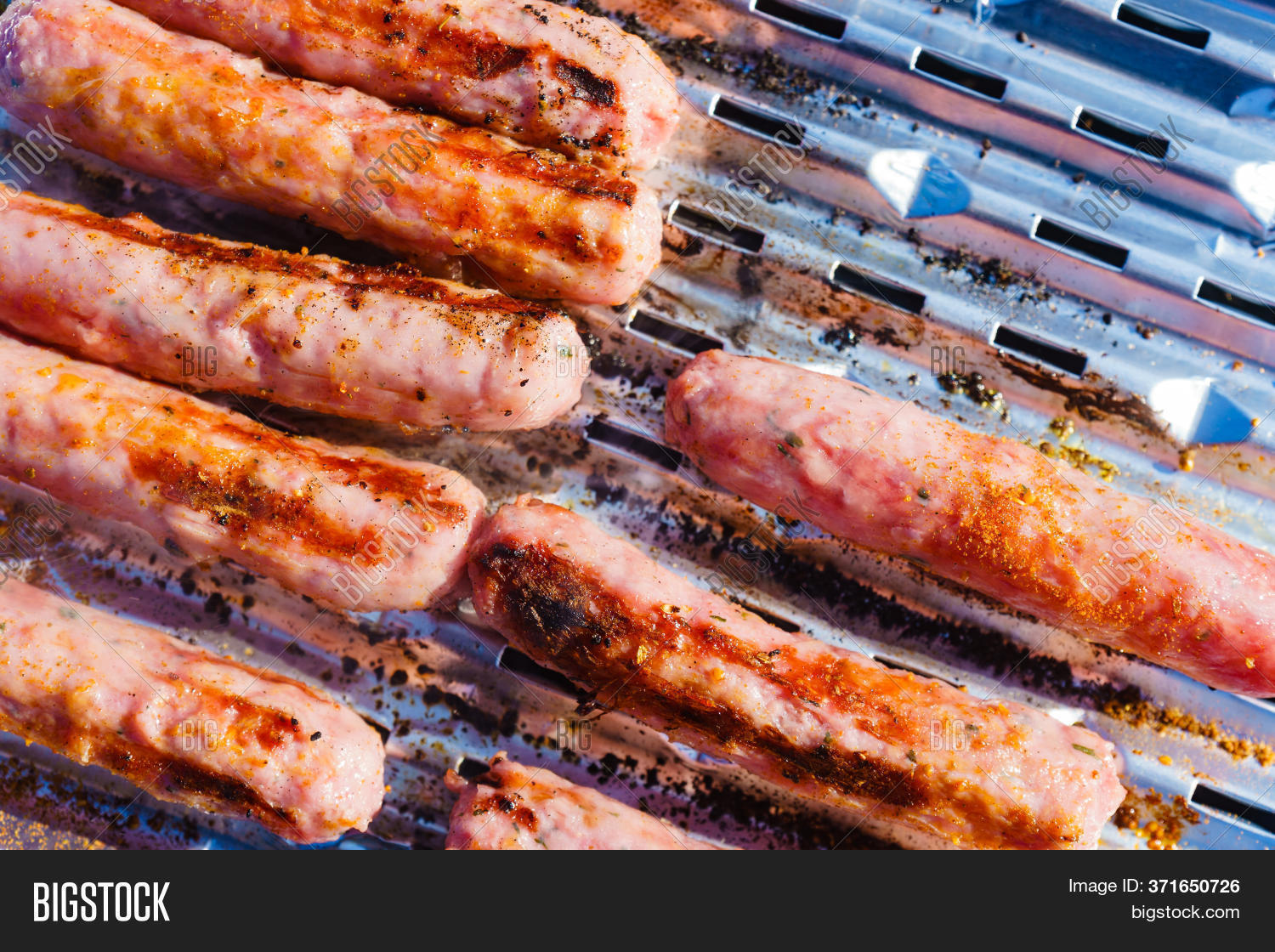 Sausages Meat Grilling Image & Photo (Free Trial) | Bigstock