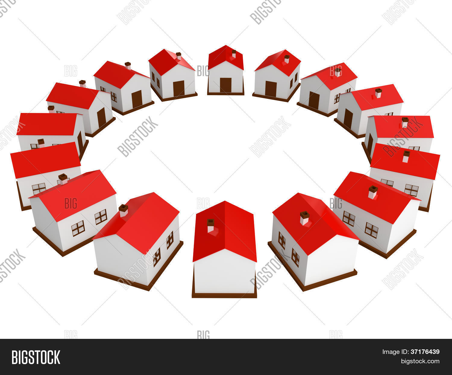 Many Small Houses Image & Photo (Free Trial) | Bigstock