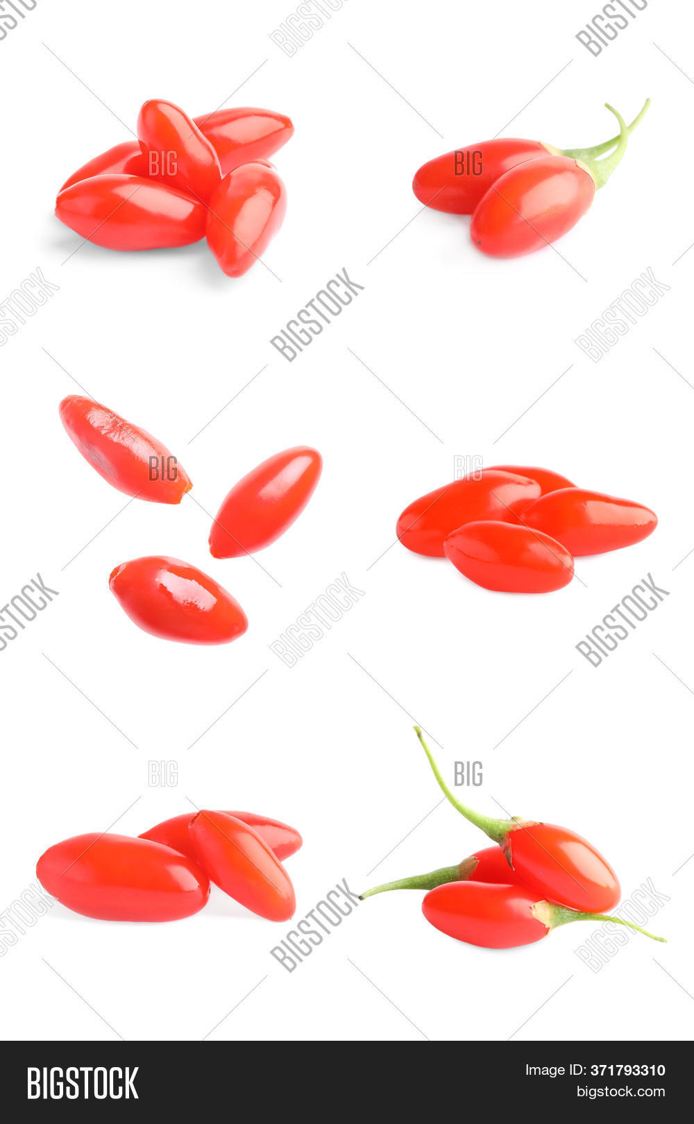 Set Fresh Goji Berries Image & Photo (Free Trial) | Bigstock