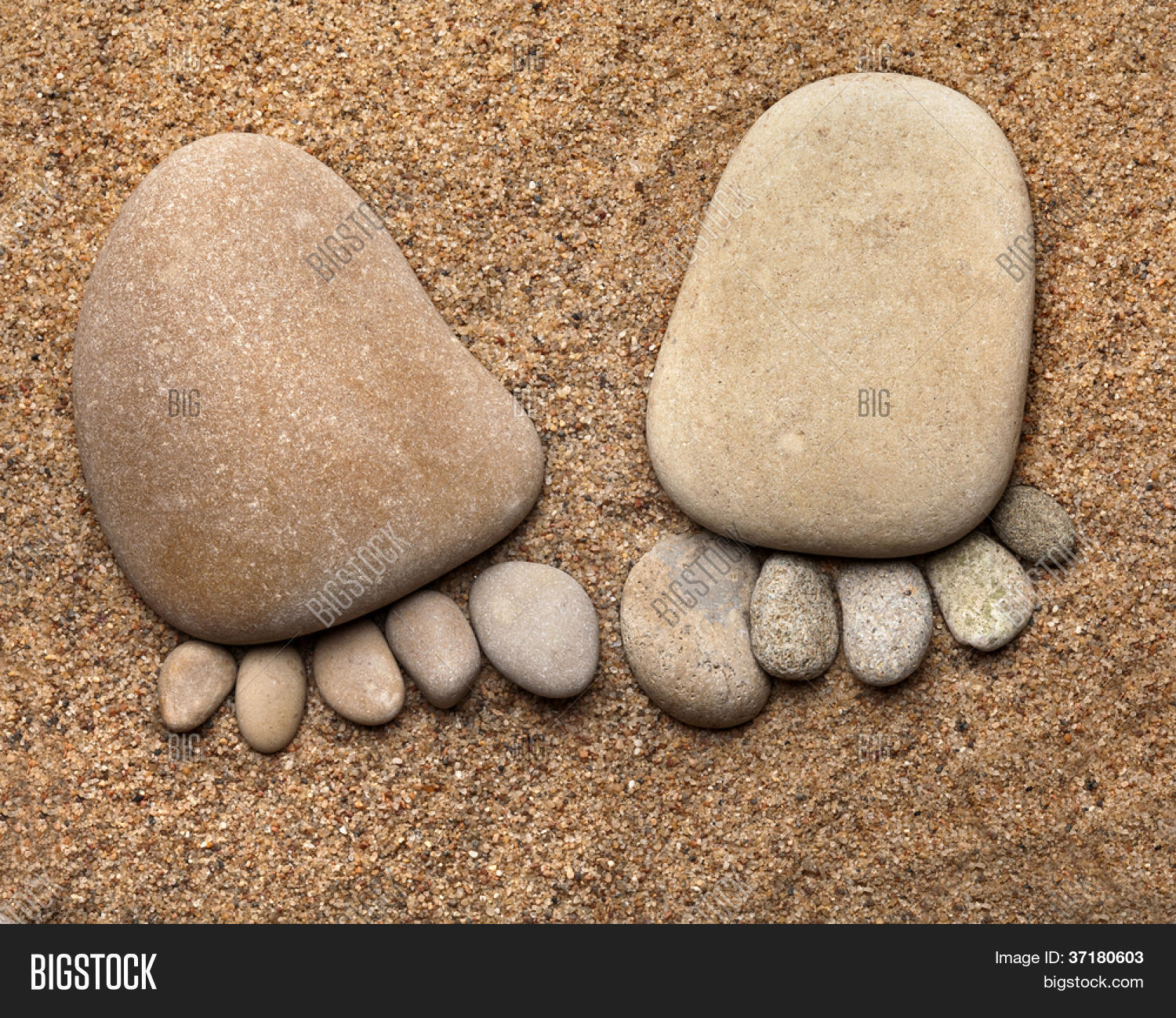 Trace Feet Made Pebble Image & Photo (Free Trial) | Bigstock