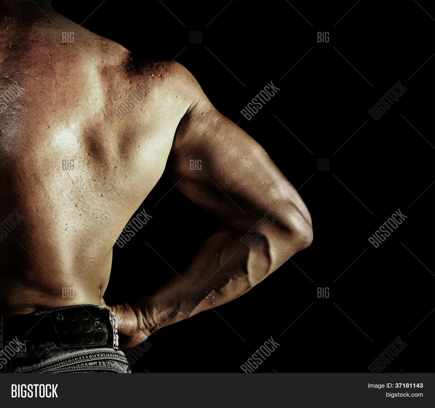 Bodybuilder Posing On Image & Photo (Free Trial) | Bigstock