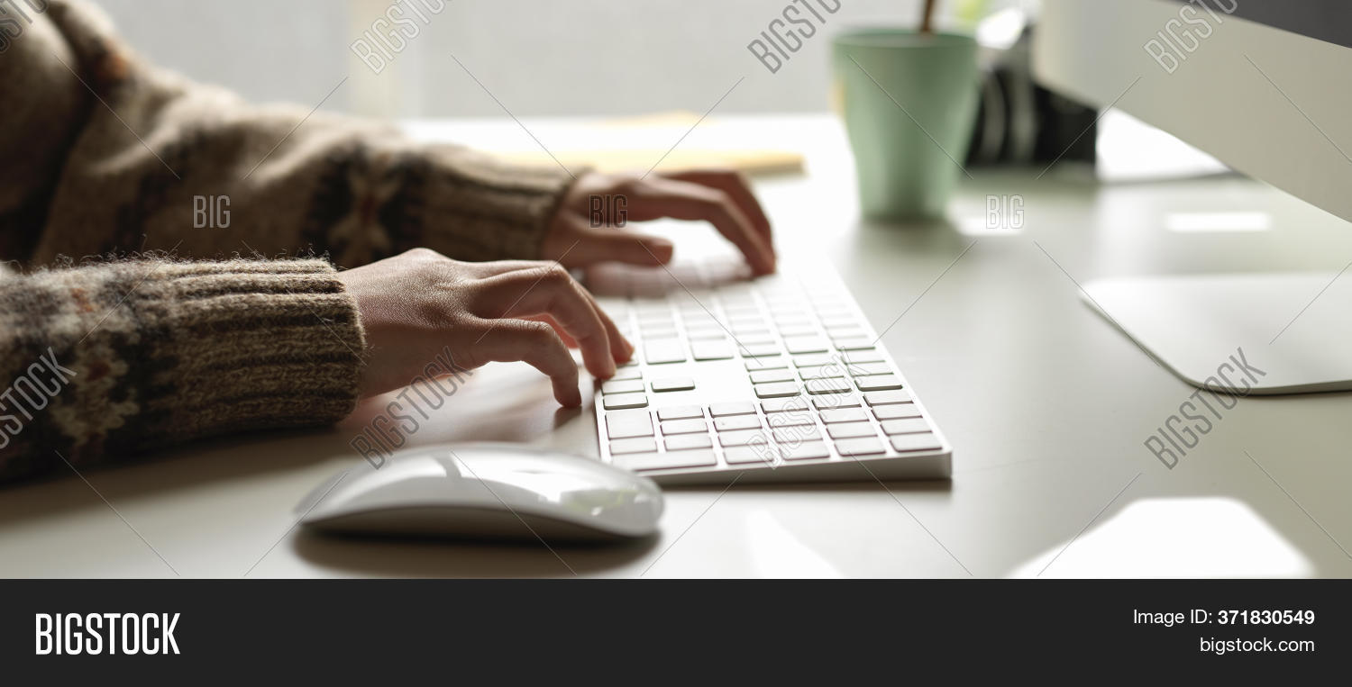 Female Employee Typing Image & Photo (Free Trial) | Bigstock