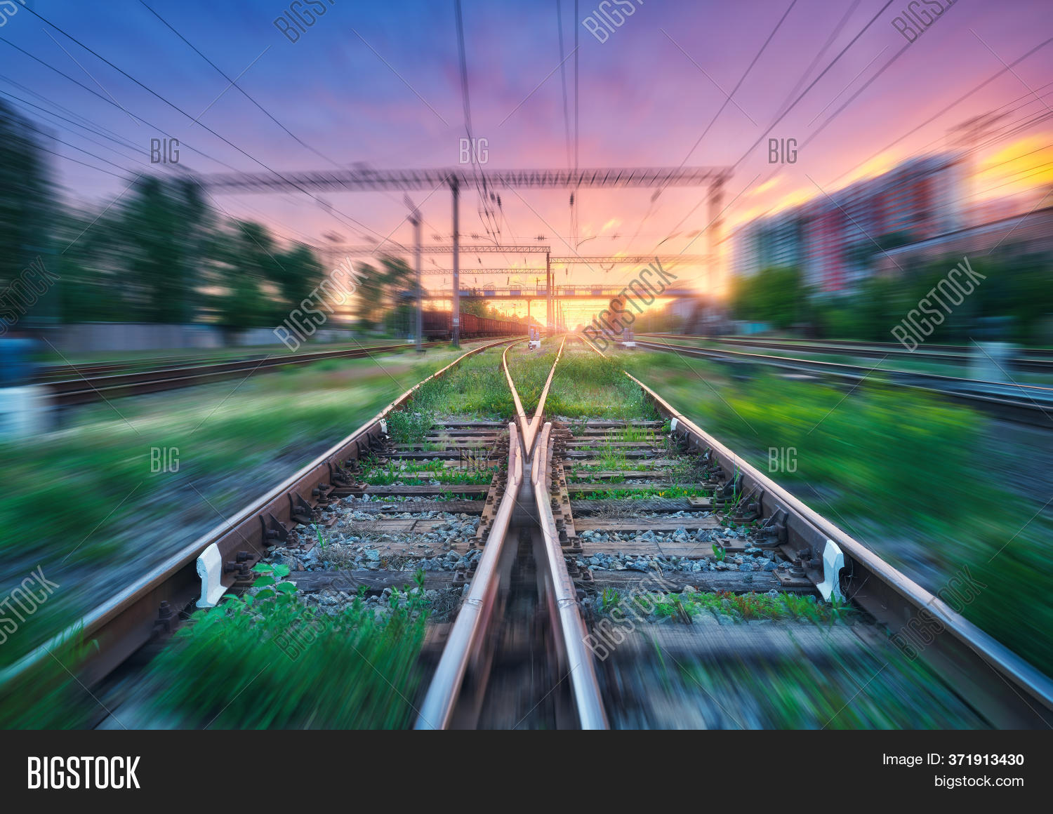 Railroad Beautiful Sky Image & Photo (Free Trial) | Bigstock
