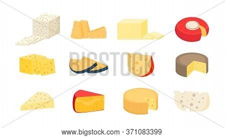 Set Cheese Wheels Vector & Photo (Free Trial) | Bigstock