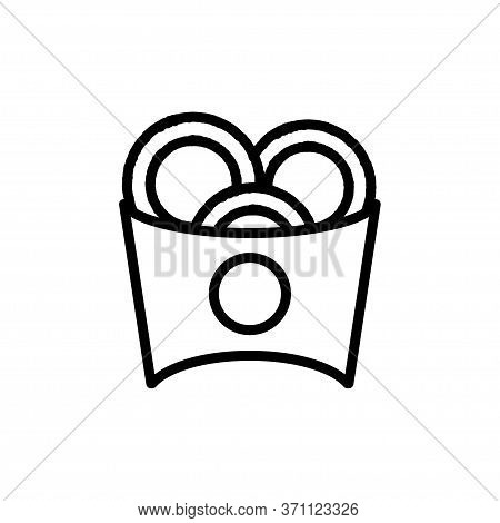 Onion Ring Icon Flat Vector & Photo (Free Trial) | Bigstock