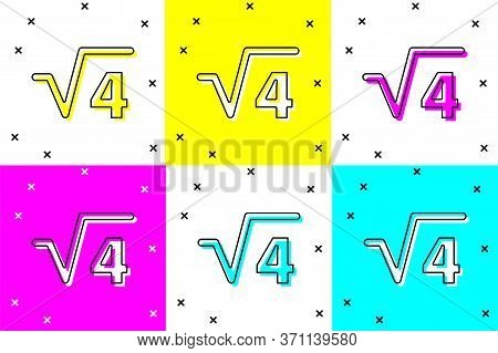 Set Square Root 4 Vector & Photo (Free Trial) | Bigstock