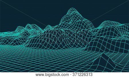 Grid Background Wireframe Images, Illustrations & Vectors (Free) - Bigstock