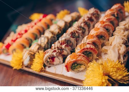 Large Set Sushi Rolls Image & Photo (Free Trial) | Bigstock
