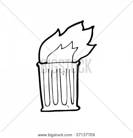 Cartoon Burning Trash Image & Photo (Free Trial) | Bigstock