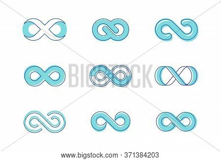Set Infinity Symbols Vector & Photo (Free Trial) | Bigstock